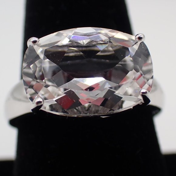 Lenox | Jewelry | Vintage Lenox 925 Silver And White Quartz Ring | Poshmark